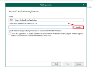 Installation et configuration de Veeam Backup for M365 - Blog de Omid AMERI