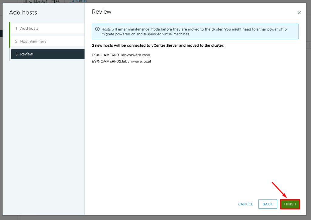 VMware: Configuration de vSphere H.A - Blog de Omid AMERI